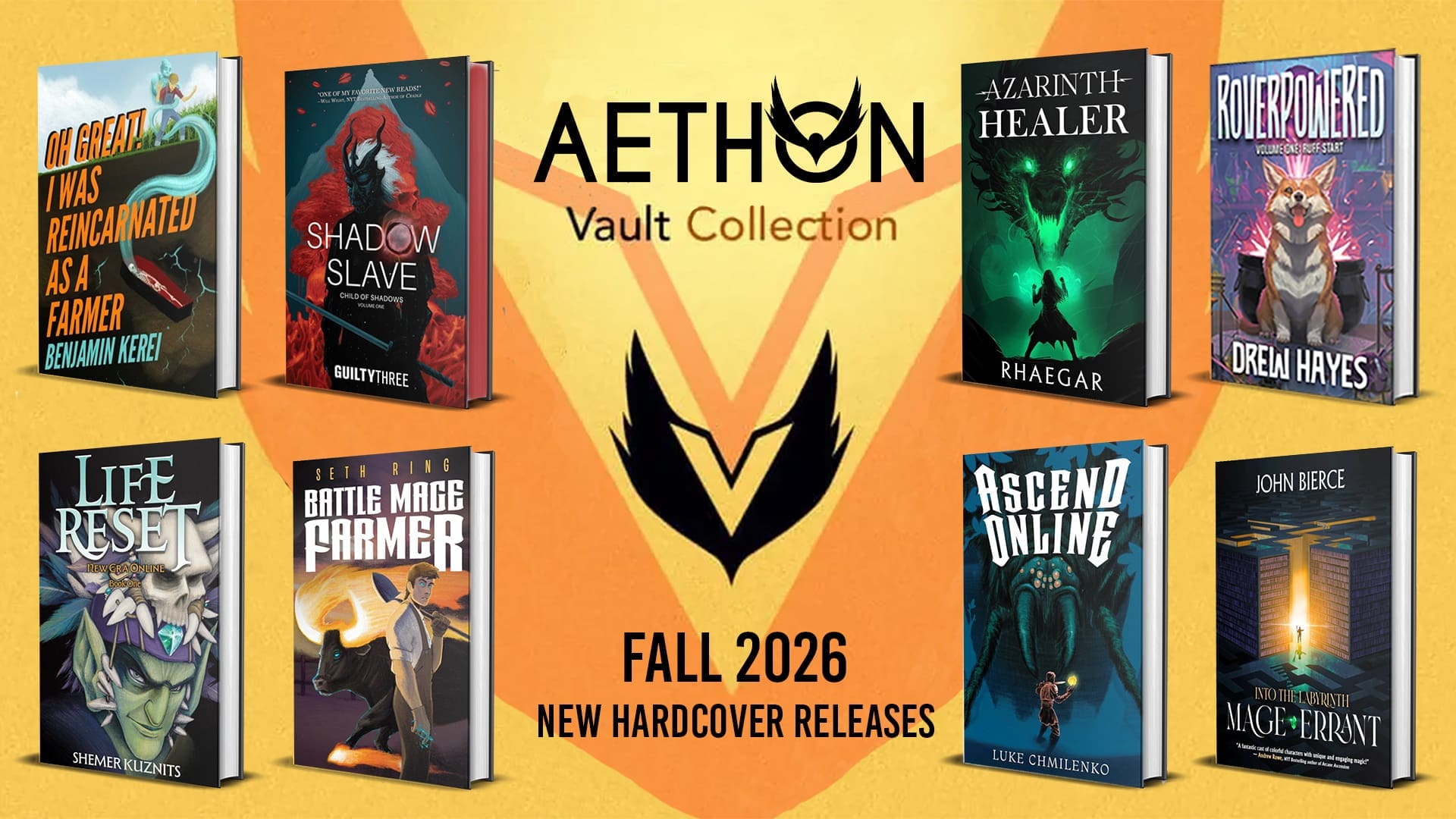 AETHON: Vault Imprint Fantasy & Scifi Hardcovers Coming in Fall 2026 ...